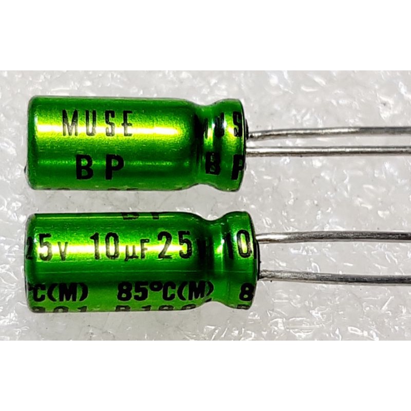 Nichicon MUSE ES BP 10uf 25v Bipolar Capacitor bipolar bp คาปาซิเตอร์ ตัวเก็บประจุ ไบโพลาร์ ไบโ ...