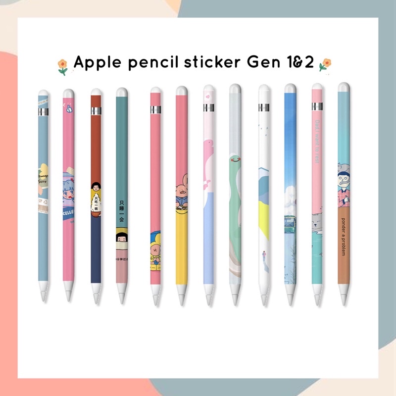 [ลายที่ 28-33] Apple pencil sticker for Gen 1 & 2 สติกเกอร์ Apple ...