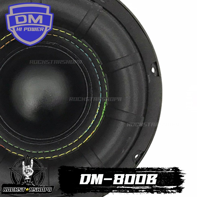 ดอกลำโพง ซับรถยนต์ DM รุ่น DM-800B / 8 นิ้ว /800 W -วอยซ์ คู่/แม่เหล็ก ...