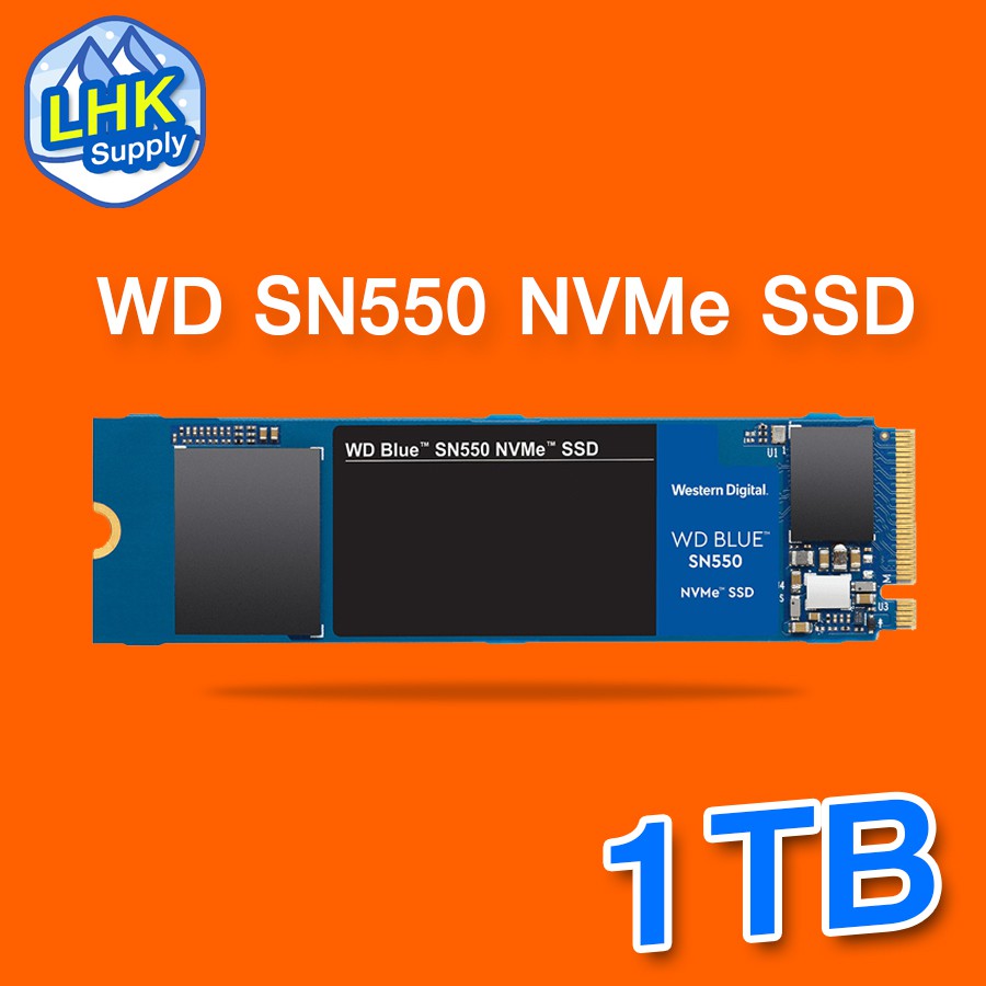 SSD 1TB WD BLUE M.2 NVMe SN550 (WDS100T2B0C-NVME) 5-Y | Shopee Thailand