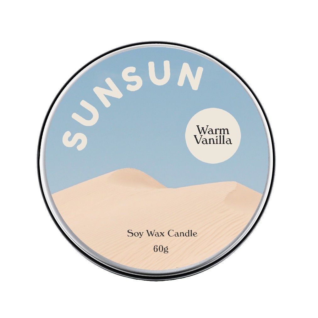 ตกแต่ง เทียนหอมไขถั่วเหลือง100% แบรนด์ SUNSUN ขนาด 60g ที่สุดของความหอม ...