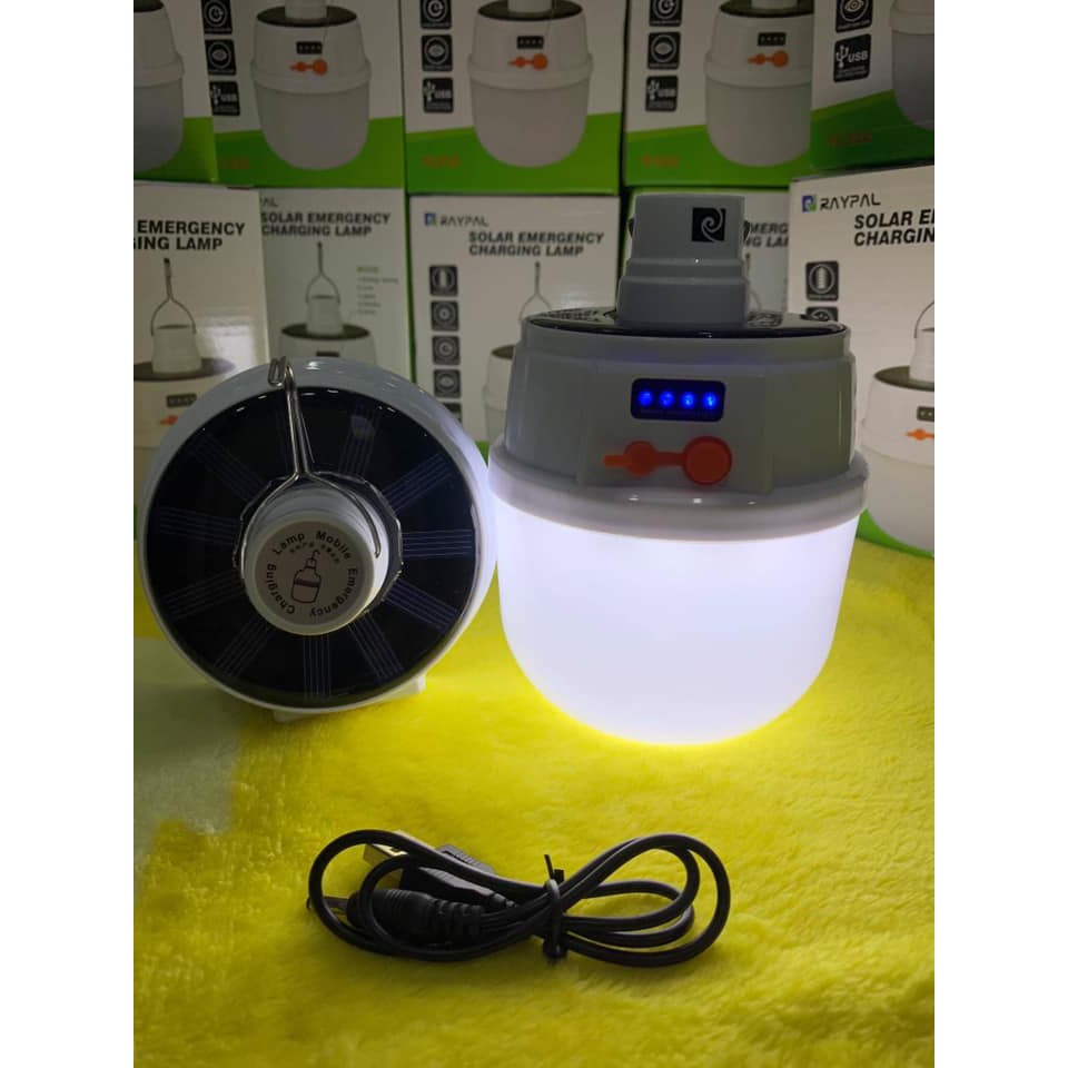 Solar Emergency Charging Lamp โคมไฟชาร์จพลังงานแสงอาทิตย์ (แบบใหม่ล่าสุดพกพาไปได้ทุกที่) มีสาย ...