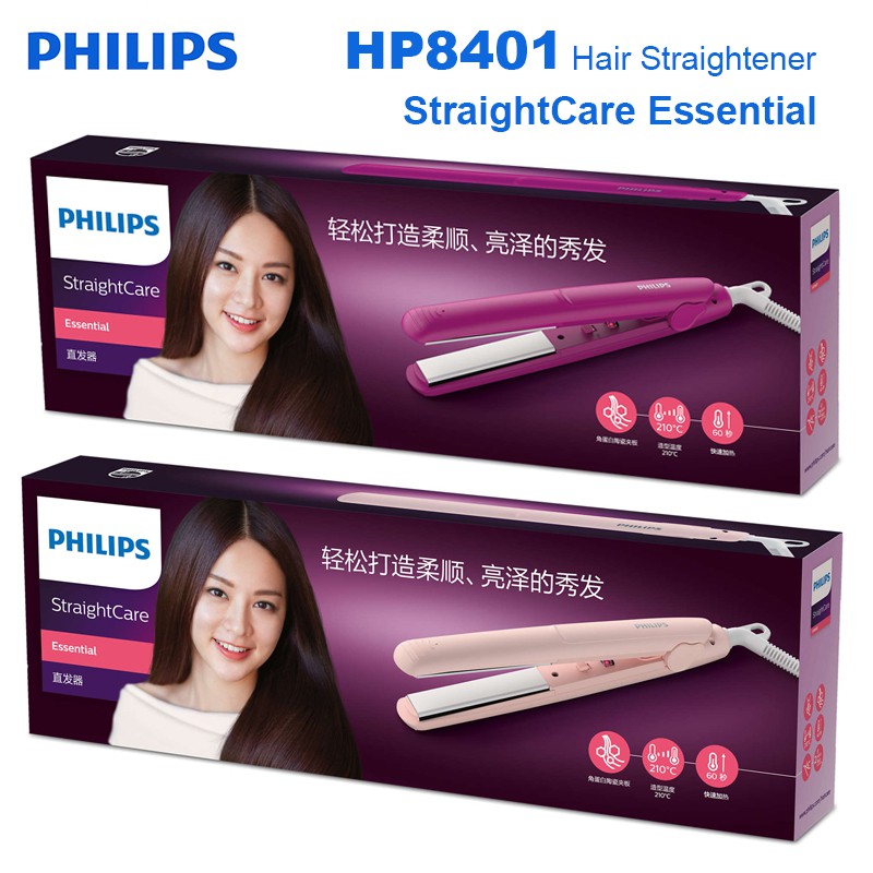 ⭐ มีสินค้า⭐Philips HP8401 เครื่องหนีบผมตรง ทําความร้อนเร็ว 60 วินาที ...