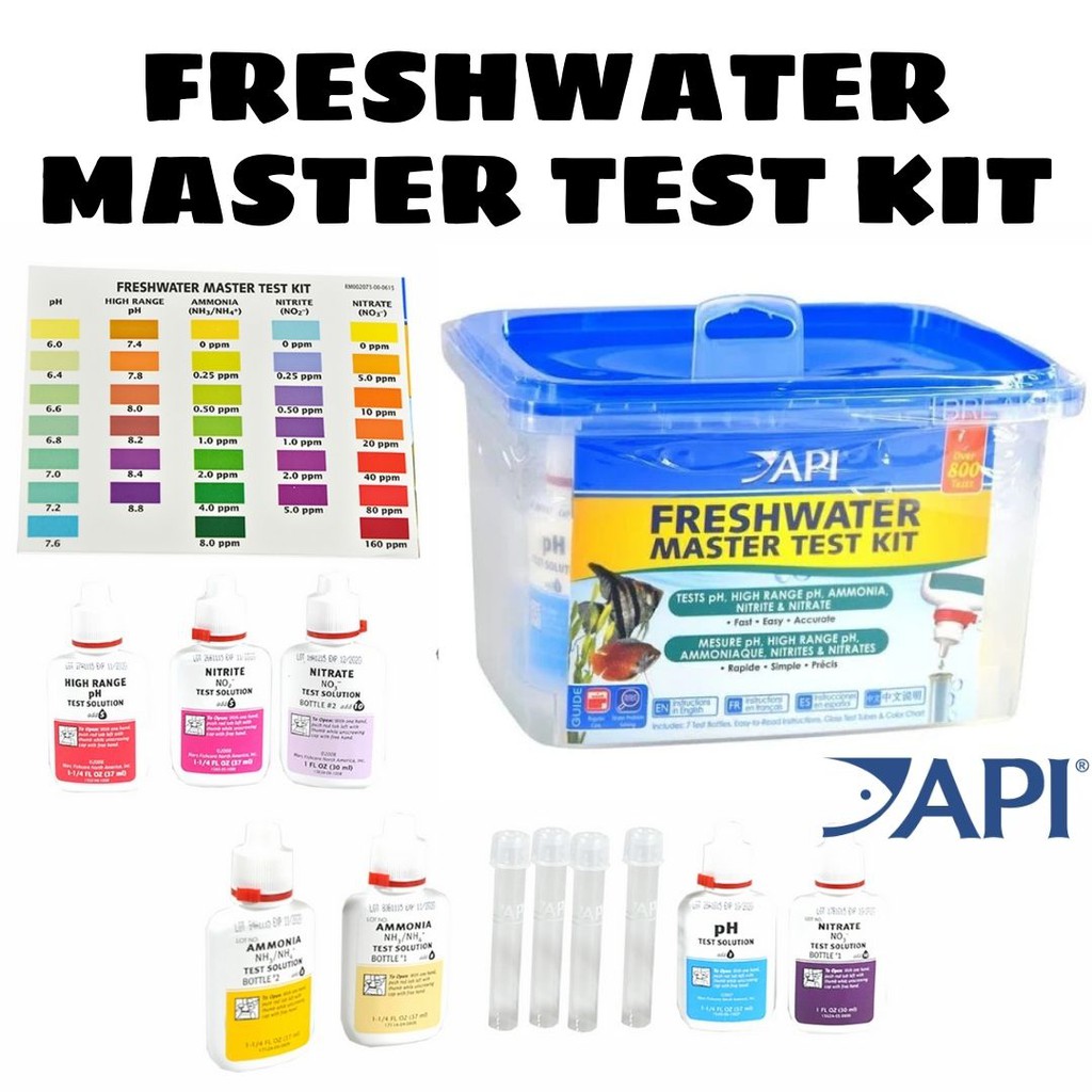 Api น้ําจืด Master Test Kit สําหรับปลา Aquarium Akuarium เครื่องทดสอบ ...