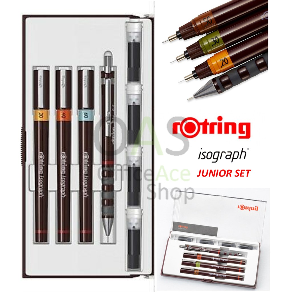 ROTRING Junior Set of Rotring Technical Drawing Pen ชุดปากกาเขียนแบบไอ ...