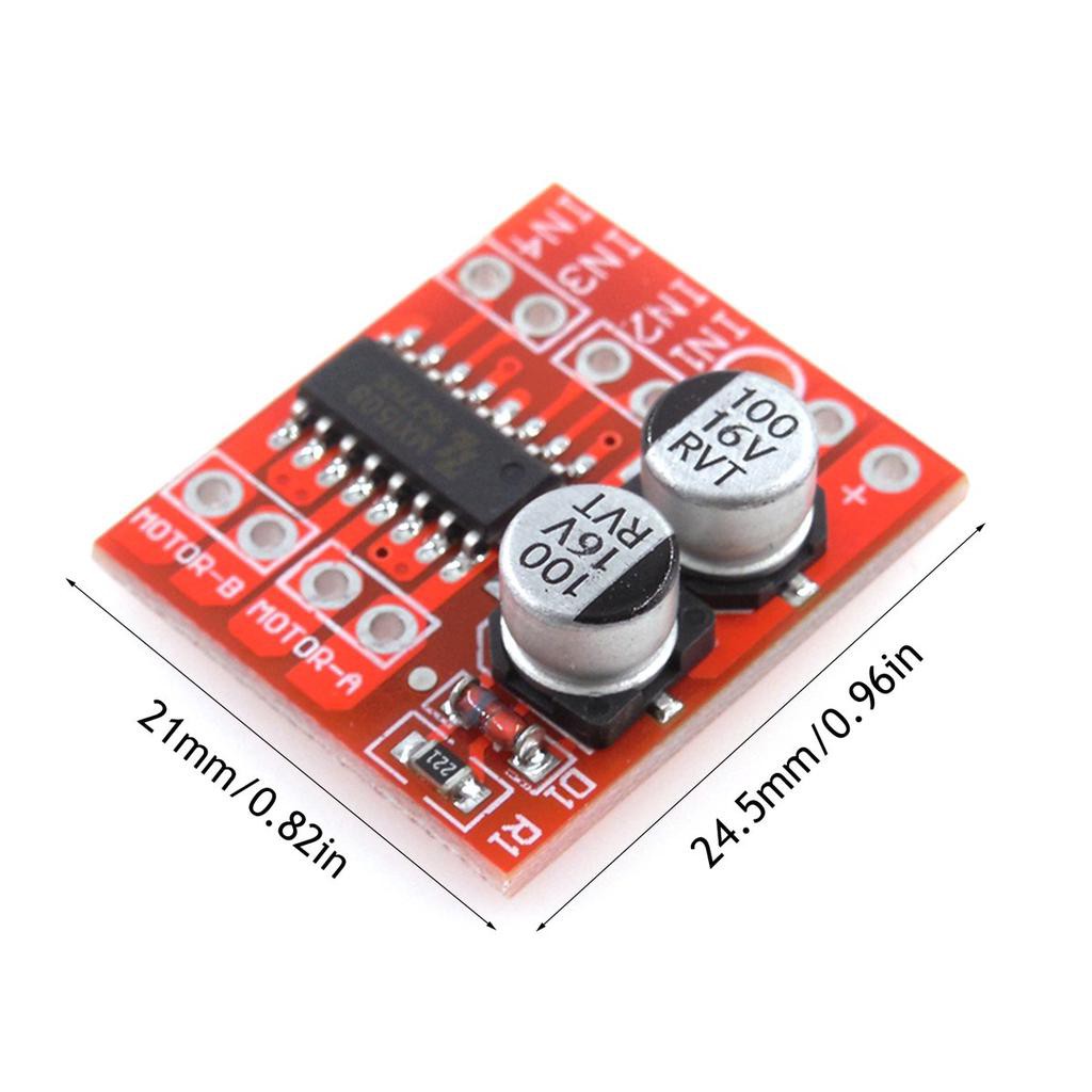 Dual Channel Dc Motor Driver Mini Module Pwm Speed Control Beyond L298N ...