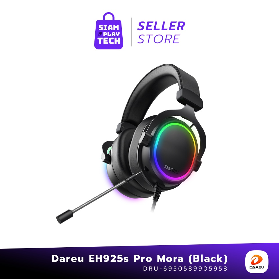 Dareu EH925s PRO หูฟังเกมมิ่งคุณภาพระบบเสียง 7.1 พร้อมไฟ RGB | Shopee Thailand