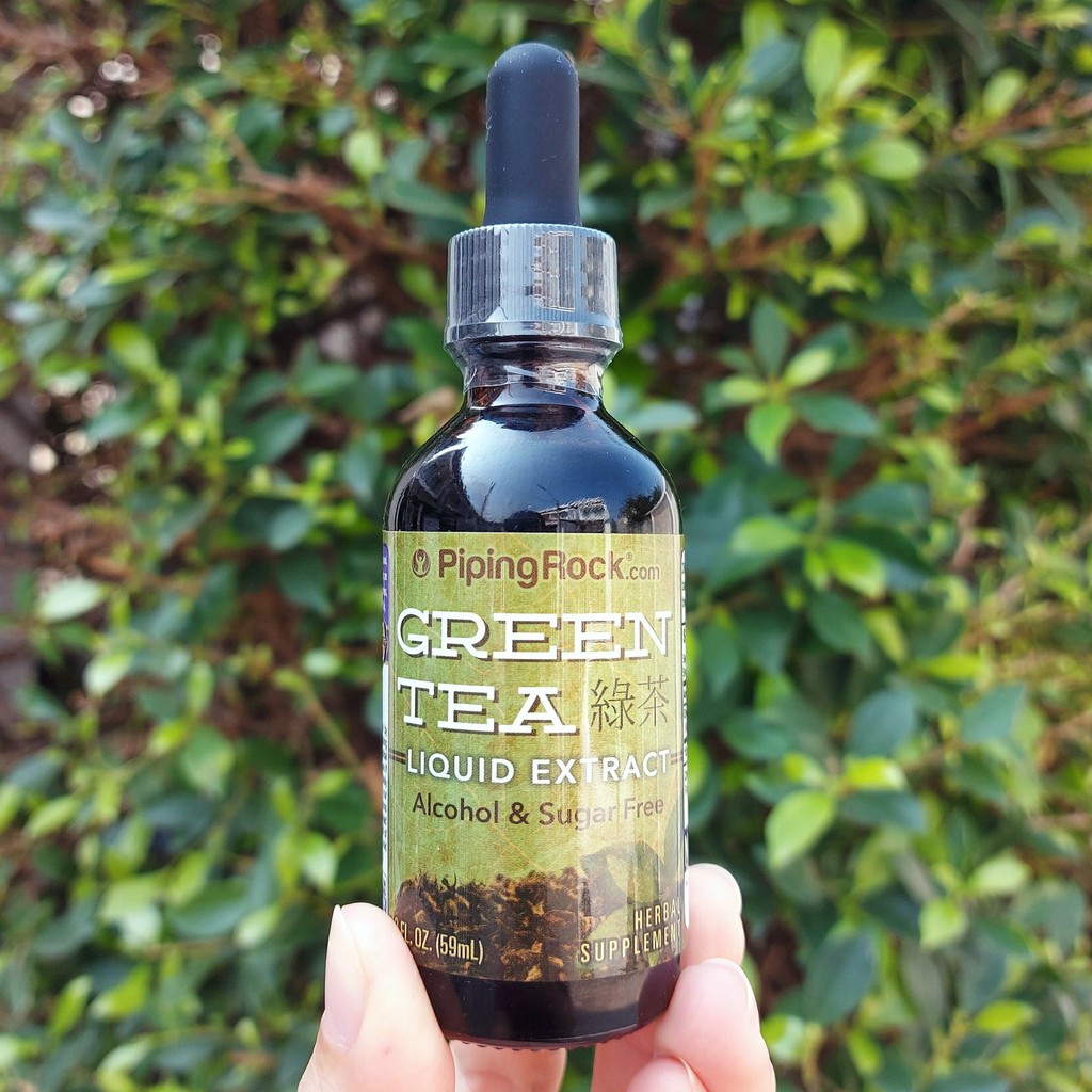 สารสกัดจากชาเขียว แบบน้ำ Green Tea Liquid Extract 59 mL Dropper Bottle ...