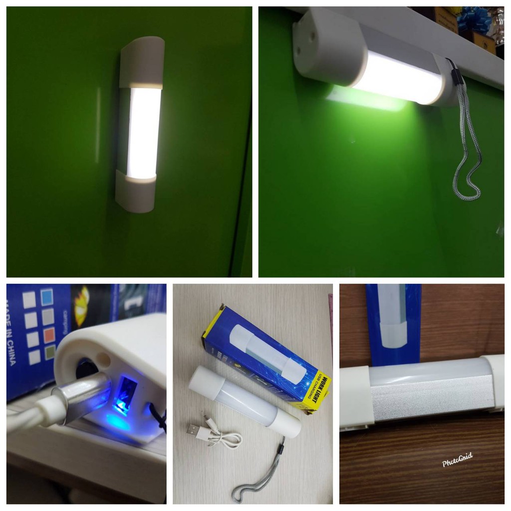 หลอดไฟ LED APL-01 10w WORK LIGHT USB CHARGING ปรับไฟได้3ระดับ สาย USB ...