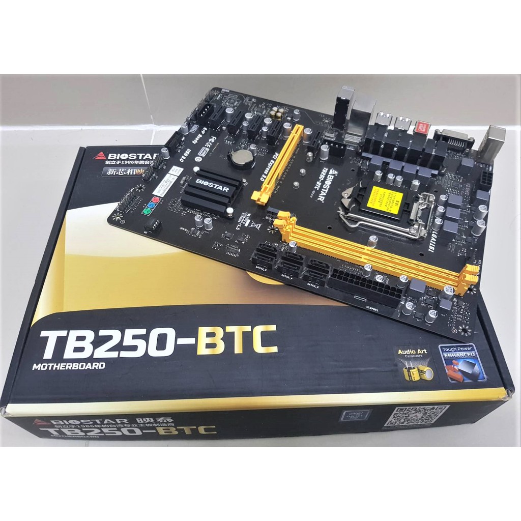 BIOSTAR TB250 BTC 6+ ( 6PCIE ) ( มือสอง ) | Shopee Thailand