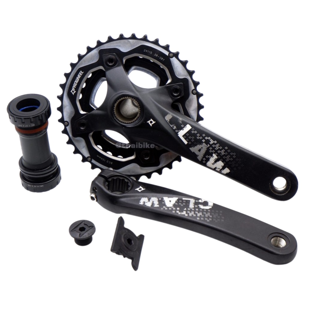 ชุดขาจานจักรยานเสือภูเขา 2 ชั้น PROWHEEL CLAW-581-TT-B 38-28T | Shopee ...