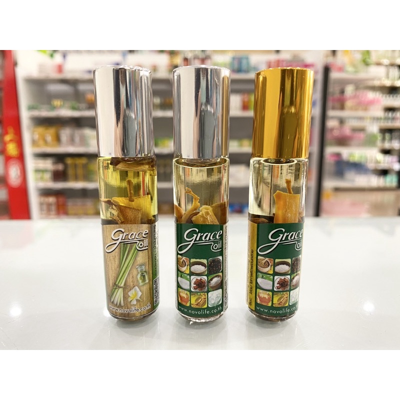 Grace Oil ,Clove oil 8 cc เกรซออยล์ น้ำมันกานพลู กลิ่นตะไคร้ กลิ่น ...