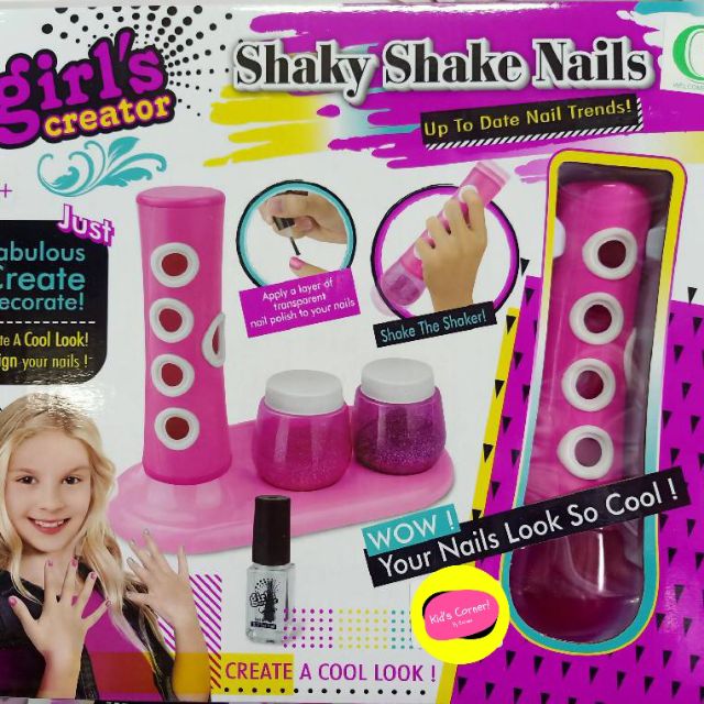 อุปกรณ์ทาสีเล็บ เพ้นเล็บ สำหรับเด็ก Set Shaky Shake Nails ของเล่น ทาสี ...