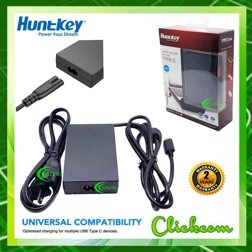 Huntkey Launches 60W USB Type-C Laptop Adapter | Shopee Thailand