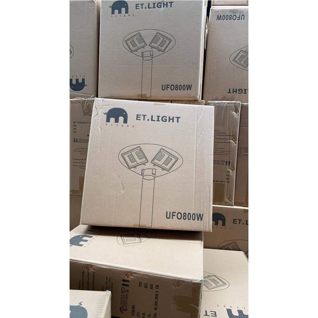 ไฟUFO SOLAR CELL 800w ไฟหัวเสาโซลาเซลล์ 8ช่อง ไฟถนนโซล่าเซลล์UFO ...