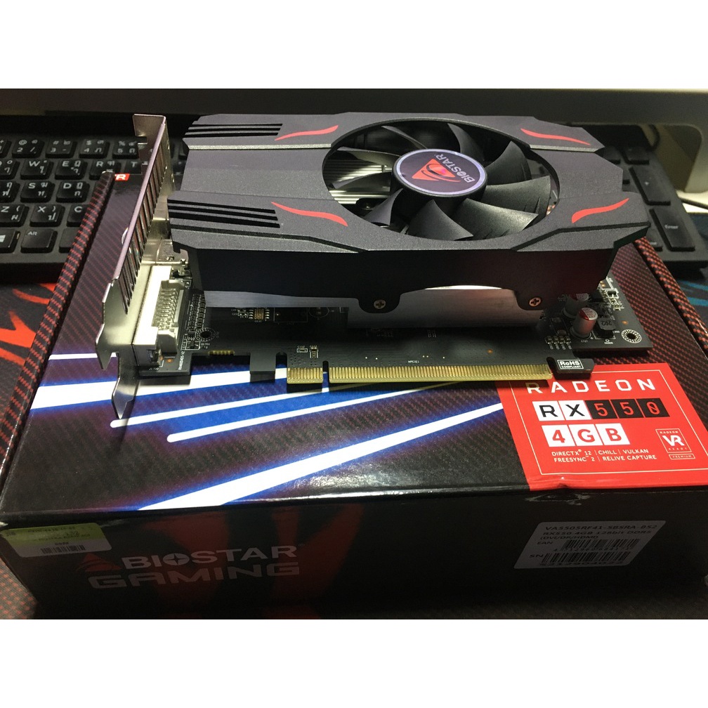 BIOSTAR RADEON RX 550 - 4GB GDDR5 128-bit | Shopee Thailand