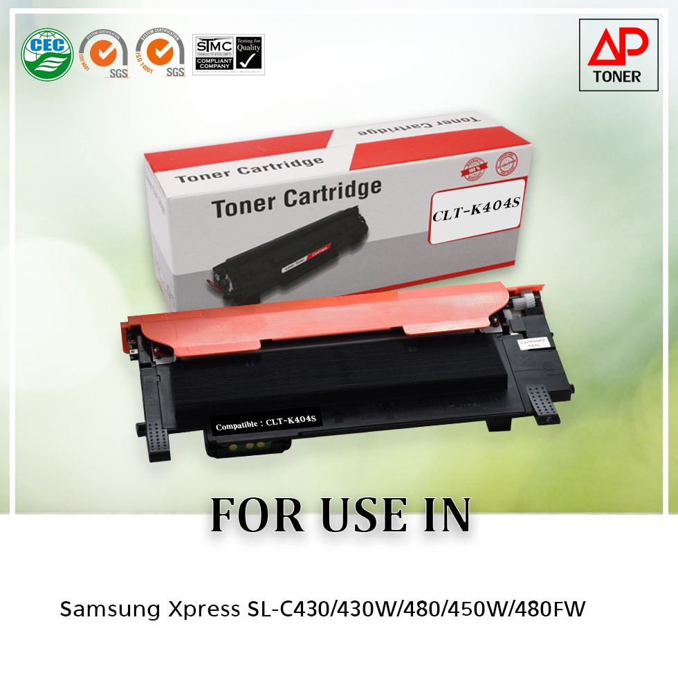 หมึกพิมพ์เลเซอร์เทียบเท่า รุ่น Samsung CLT-K404S (สีดำ) ใช้สำหรับ Samsung Xpress SL-C430 430W ...