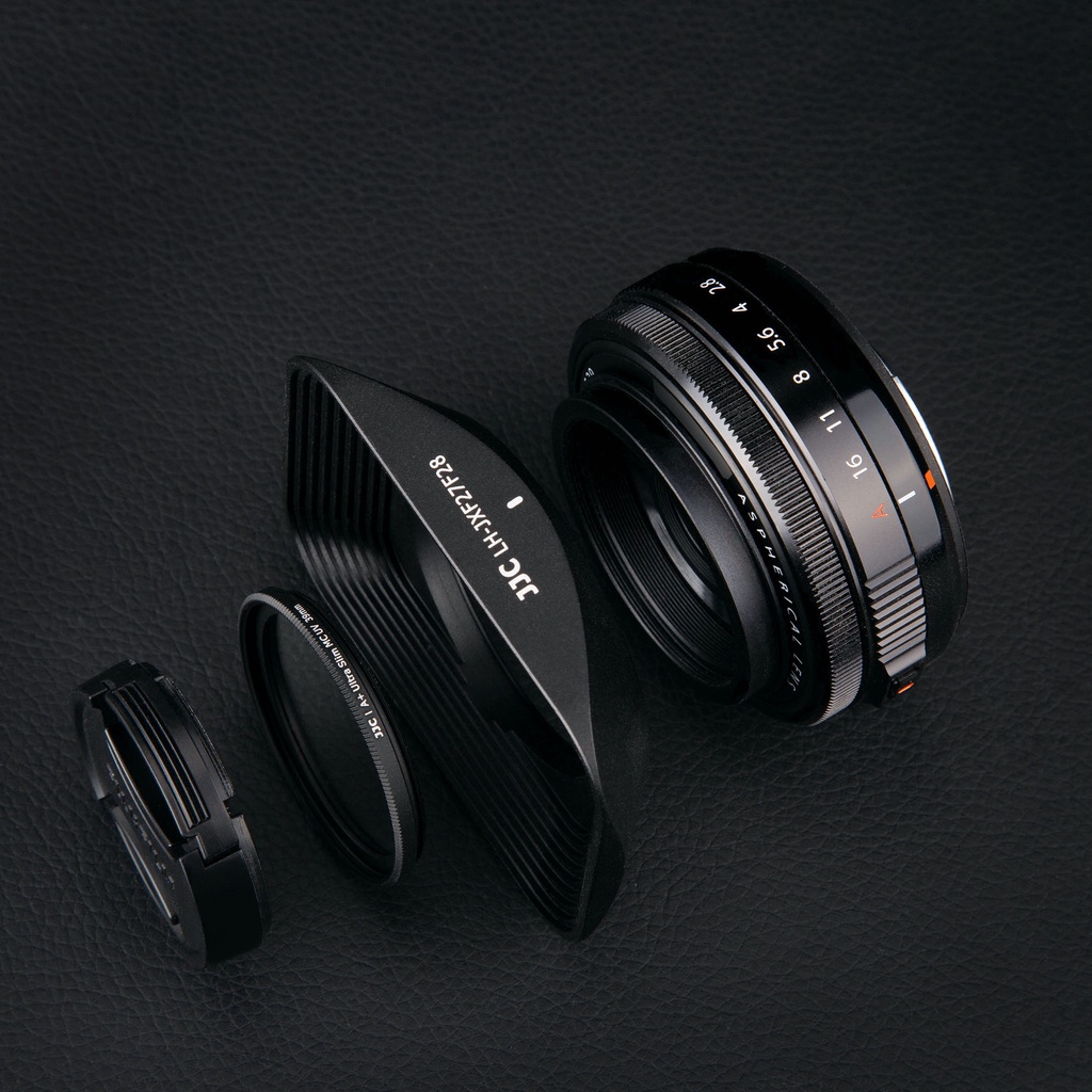JJC LH-JXF27F28 อลูมิเนียมสแควร์เลนส์เปลี่ยน LH-XF27 สำหรับ Fuji ...