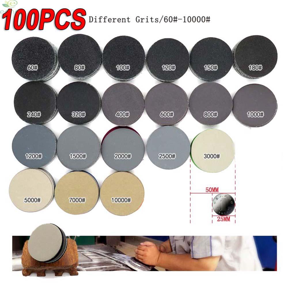 แผ่นกระดาษทรายกันน้ํา 50 มม pad 60-10000 grit 100 ชิ้น | Shopee Thailand