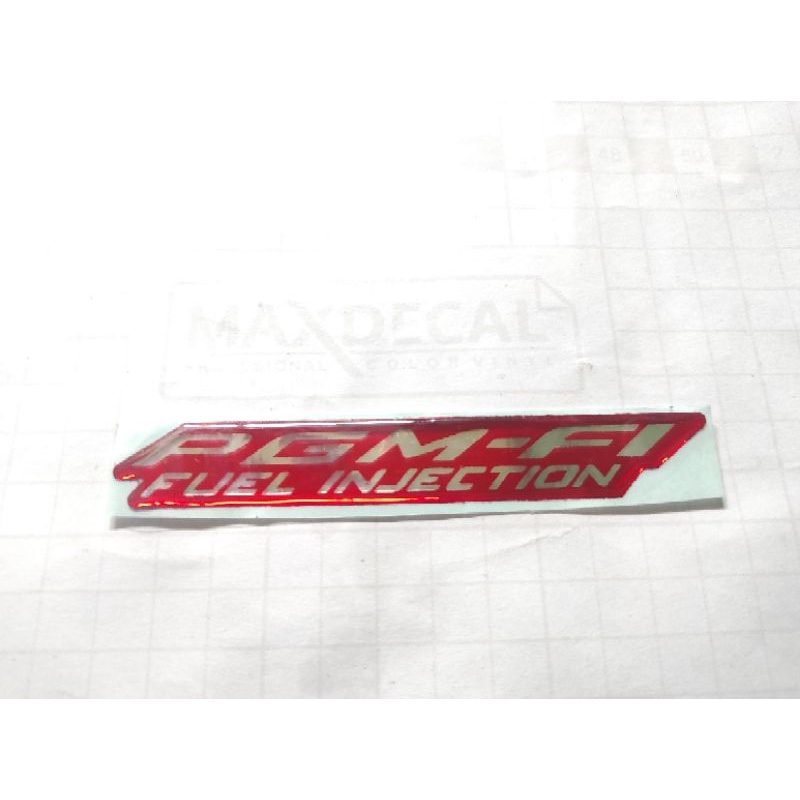 โลโก้ตราสัญลักษณ์นูน PGM FI FUEL INJECTION รถจักรยานยนต์ HONDA VARIO ...