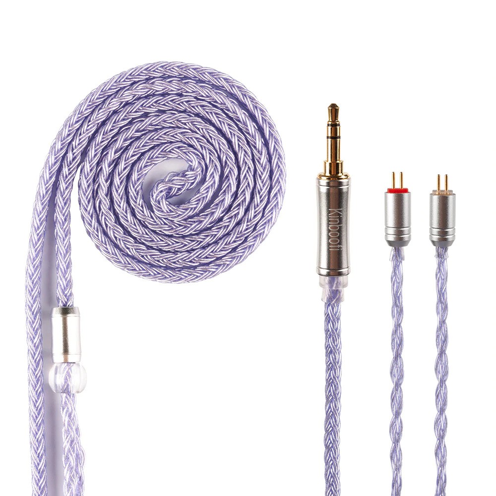 Yinyoo KinbooFi 16 Core สายอัพเกรดทองแดง 7N ชุบเงิน 2 pin สำหรับหูฟัง ...