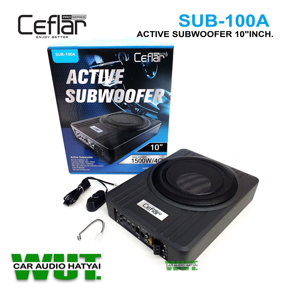 Ceflar BASSBOX ซับบ๊อค/ซับวูฟเฟอร์ขนาดดอก 10นิ้ว กำลังขับ 1500W +พร้อมรีโมทบูสเบส Ceflarรุ่น SUB ...