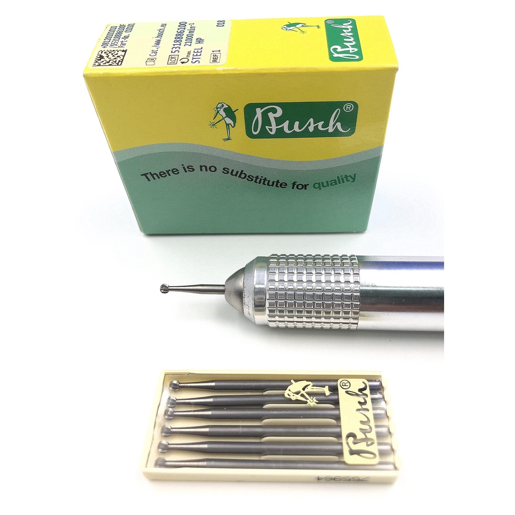 🔥ลด 25฿ ใส่โค้ด NEWN728M🔥ดอกเจีย เม็ดมะยมตรานก BUSCH STEEL BURS Fig 1 ...