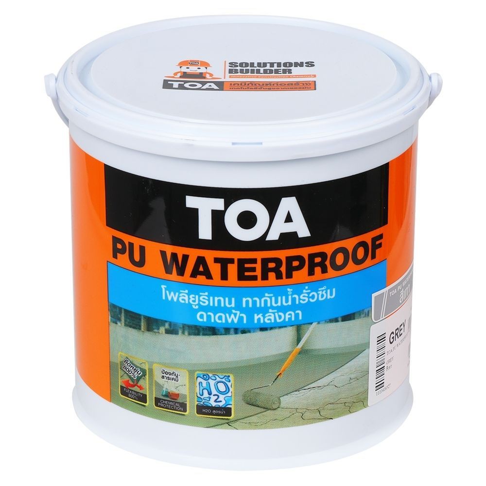 POLYURETHANE WATER PROOF TOA 4KG WHITE โพลียูรีเทนทากันน้ำรั่วซึม TOA 4 ...