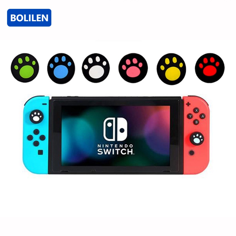 ฝาครอบปุ่มกดจอยสติ๊ก แบบยางซิลิโคน สําหรับ Switch and Switch Lite Ns Oled Joy-con Controller 2 ...