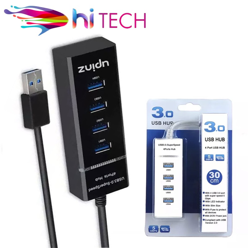 Upinz รุ่น UP303 USB HUB 3.0 High Speed 4 Port ชาร์จและโอนถ่ายข้อมูลได้รวดเร็วทันใจ ของแท้ รับ ...