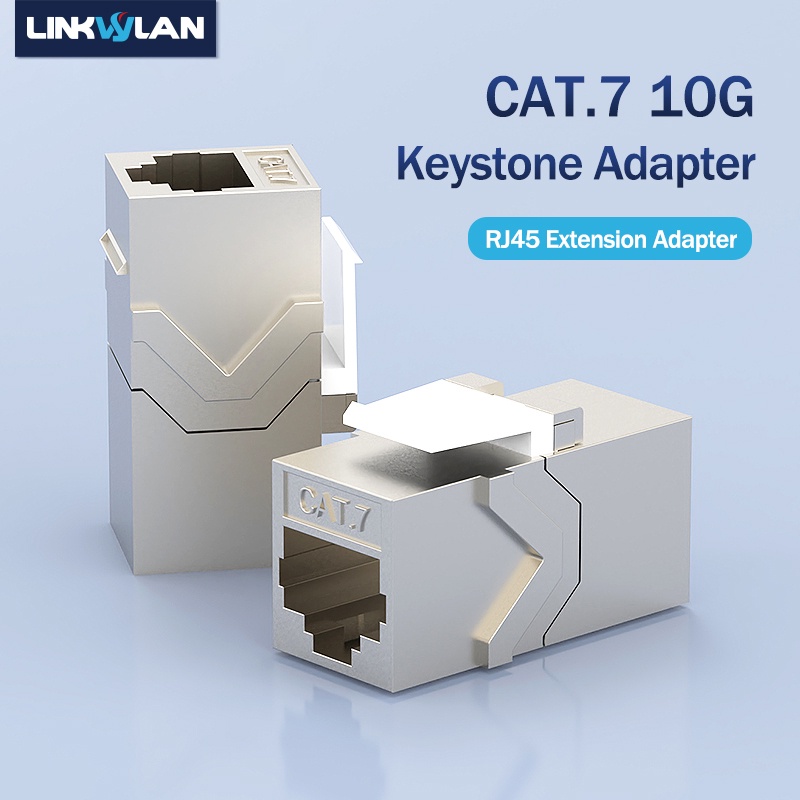 Linkwylan 10GBit Cat7 C6A RJ45 Inline Coupler สังกะสี-โลหะผสม Full ...