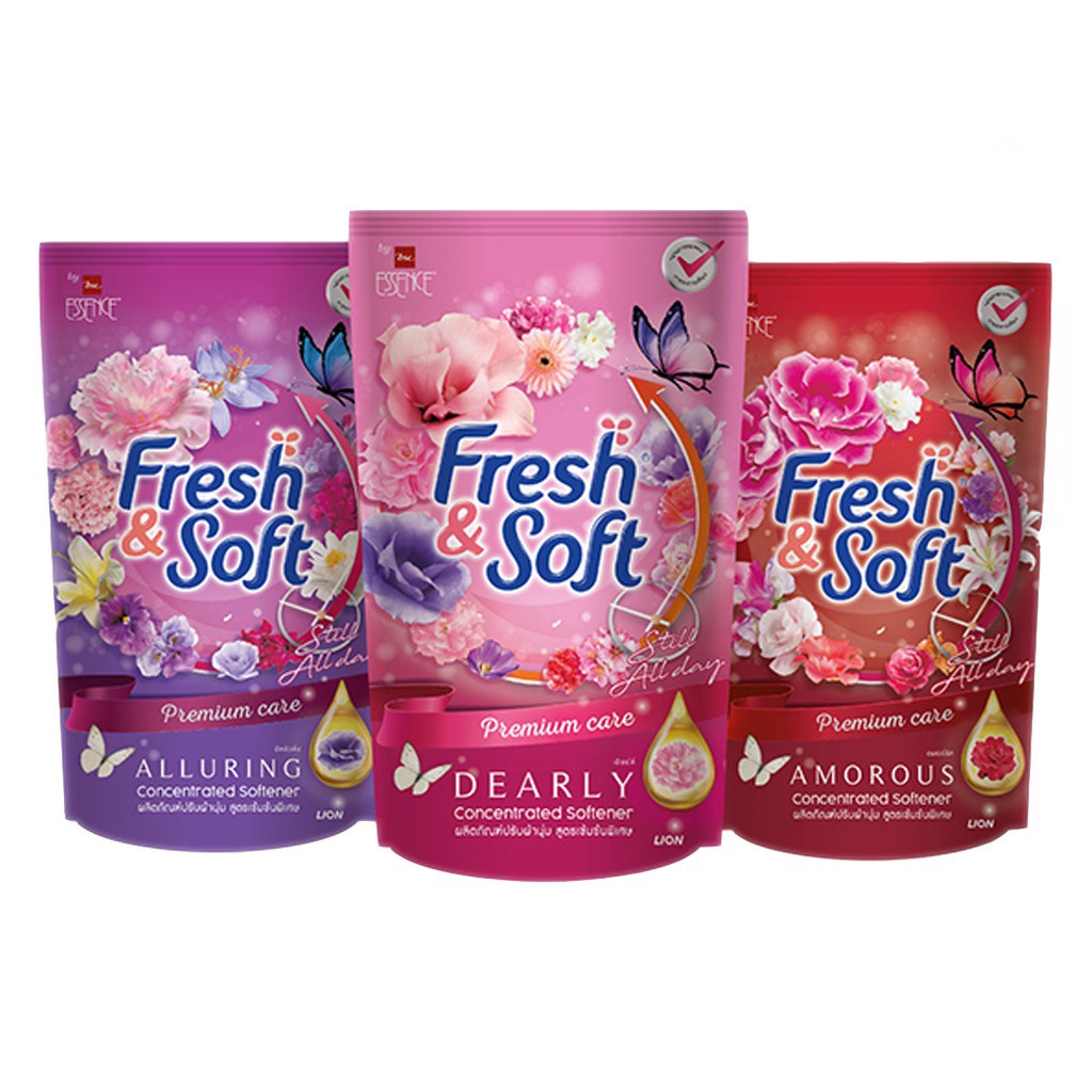 Fresh & Soft เฟรช & ซอฟท์ พรีเมี่ยมแคร์ น้ำยาปรับผ้านุ่ม สูตรเข้มข้น ...