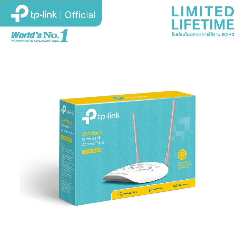 TP-Link TL-WA801N (WiFi 300Mbps Wireless N) ตัวกระจายสัญญาณ Access ...