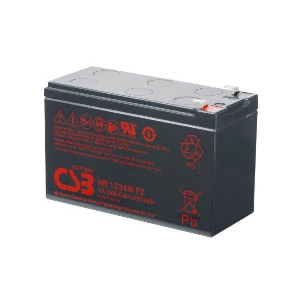 CSB Battery รุ่น HR1234W (12V 9Ah) สามารถใช้ได้กับเครื่องสำรองไฟทุกรุ่น ...