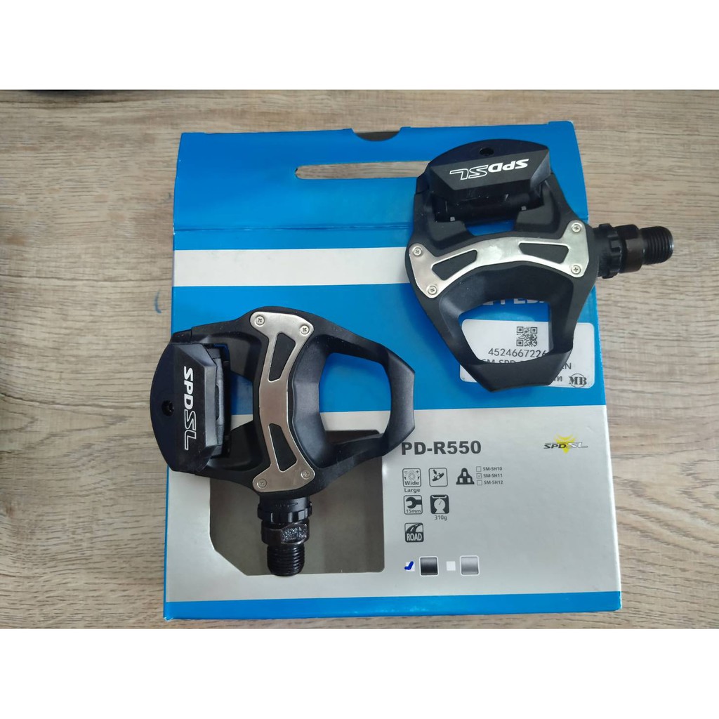 (ของแท้) บันไดจักรยานเสือหมอบ SHIMANO รุ่น PD-R550 (บรรจุ 1 คู่ ...