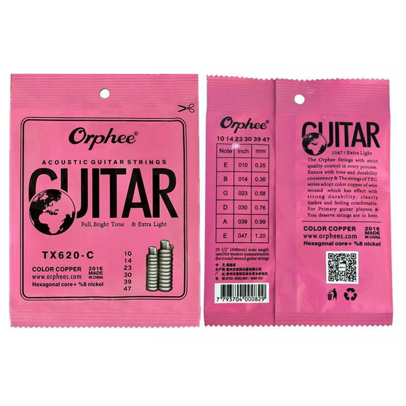 6 ชิ้น/เซ็ต Orphee สี TX620-C 010-047 Acoustic / RX15-C 009-042 ไฟฟ้า ...