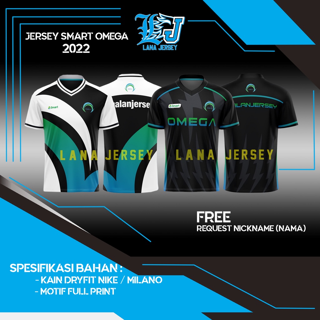 Jersey Omega ESPORT T-Shirt 2022 Mobile Legends ML Game (ฉายชื่อขอฟรี ...