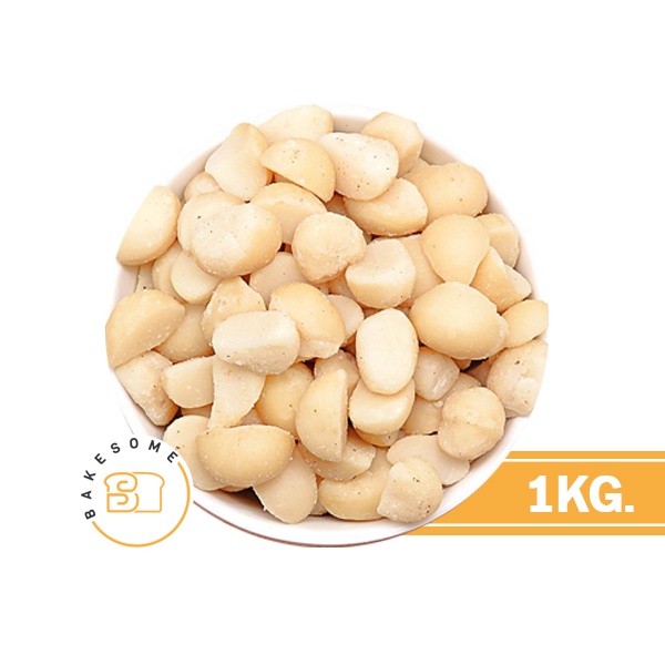 Raw Half Macadamia #4L แมคคาเดเมีย เม็ดซีก (ดิบ 1 กิโลกรัม นำเข้าจาก ...