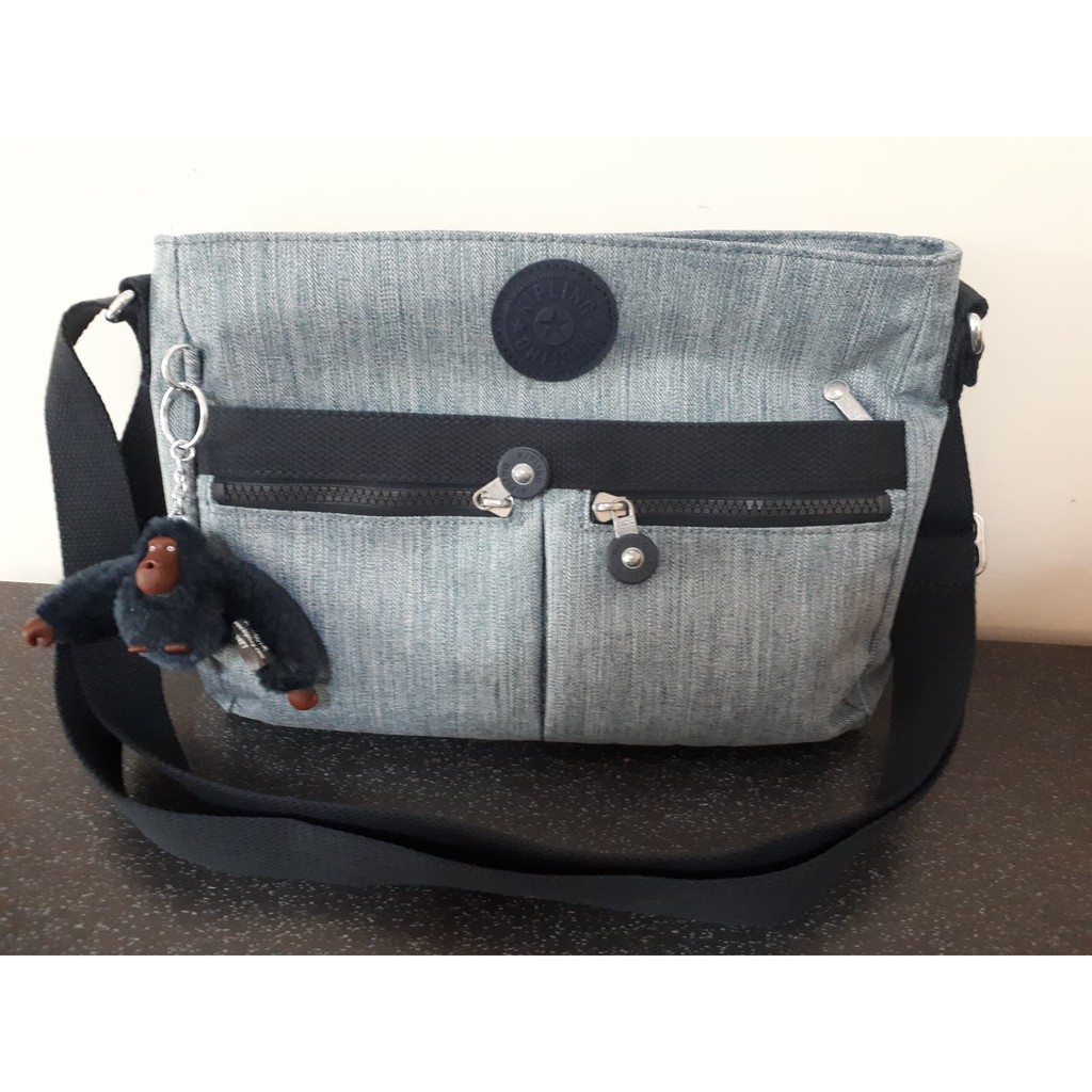 Kipling Angie Small Denim Crossbody | Shopee Thailand
