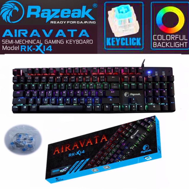 คีย์บอร์ด RAZEAK RK-X14 | Shopee Thailand