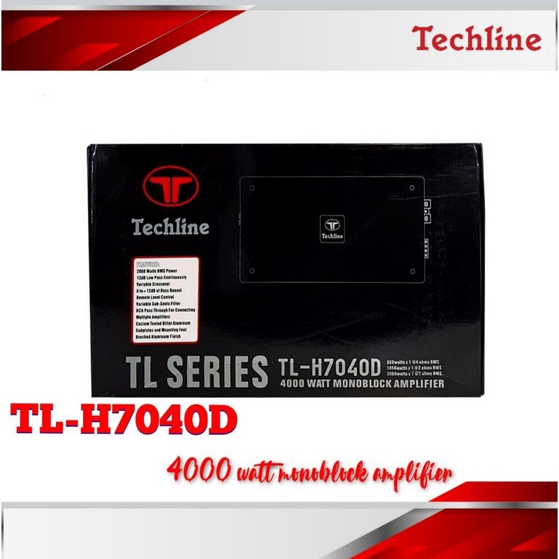 Techline-TL-H7040D เพาเวอร์แอมป์ 4000 วัตต์ ติดรถยนต์ | Shopee Thailand