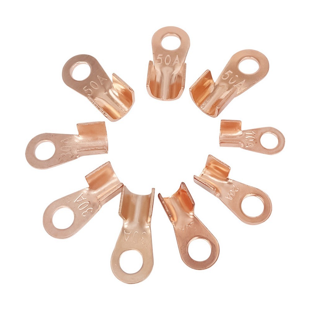 [ใหม่เอี่ยม] 80PCS Open Barrel Wire Crimp Connector OT แหวนทองแดง Lug ...