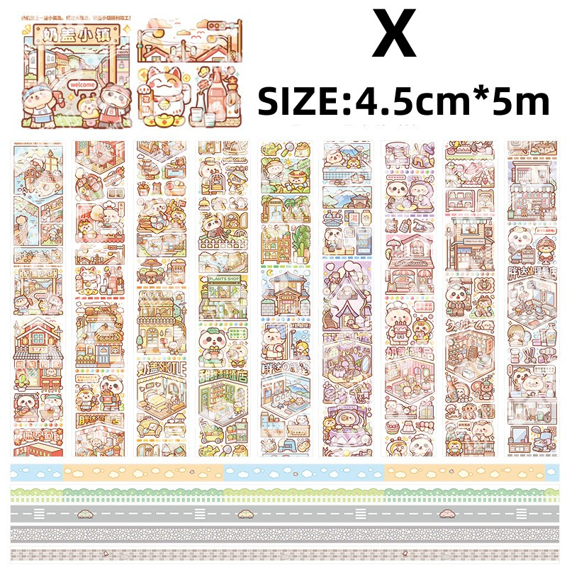 [Ready Stock] Small Mochi Paper Tape Sticker Whole Roll 5 Meters ...