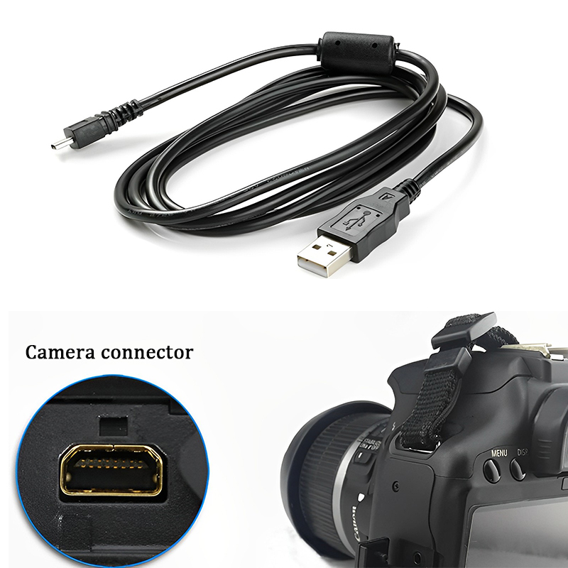 สายเคเบิลข้อมูลดิจิทัล USB UC-E6 Mini 8Pin สําหรับกล้อง Nikon CoolPix ...