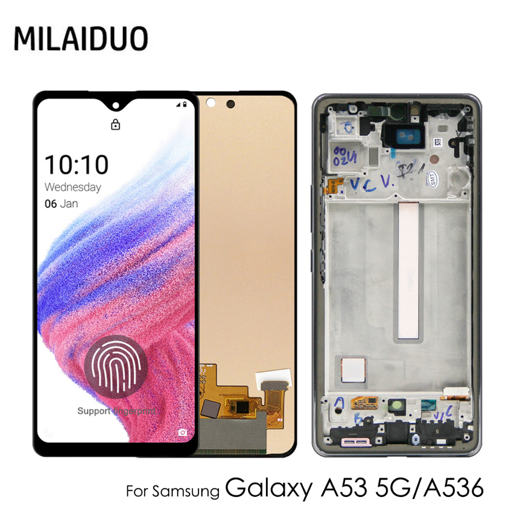 Oled / TFT หน้าจอ LCD สําหรับ Samsung Galaxy A53 5G A536B A536U หน้าจอ ...