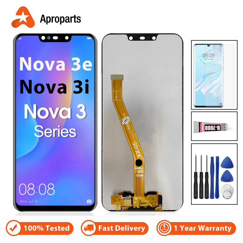 สำหรับ Huawei Nova 3 3i 3e จอแสดงผล LCD หน้าจอสัมผัส Digitizer การเปลี่ยนชุดประกอบ | Shopee Thailand