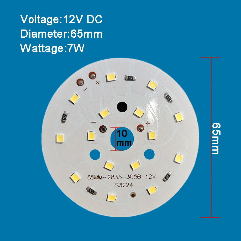 2 ชิ้น 12V 24V LED สีขาวอบอุ่น 4000K โคมไฟ หลอดไฟ บอร์ด แหล่งกําเนิดแสง ทรงกลม | Shopee Thailand