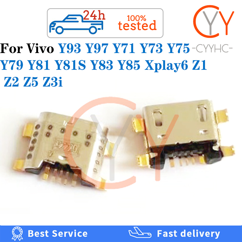 ปลั๊กแจ็คเชื่อมต่อพอร์ตชาร์จ USB สําหรับ Vivo Y93 Y97 Y91 Y71 Y73 Y75 Y79 Y81 Y81S Y83 Y85 ...