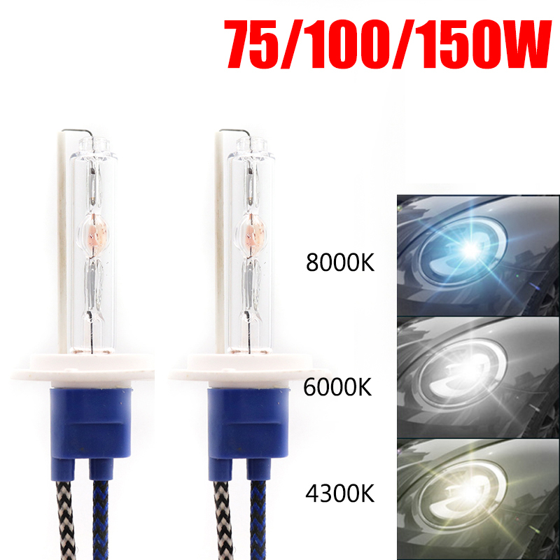 ไฟหน้าซีนอน H1 H3 H7 H8 H9 H11 75W 100W 150W 6000K HID 12V 9005 9006 สําหรับรถยนต์ | Shopee Thailand