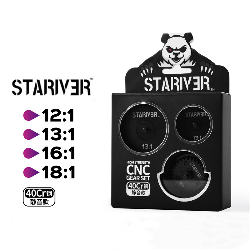 Stariver 40CR ชุดเกียร์เหล็ก เสียงเงียบ ป้องกันการระเบิด สําหรับ M4 M16 ...